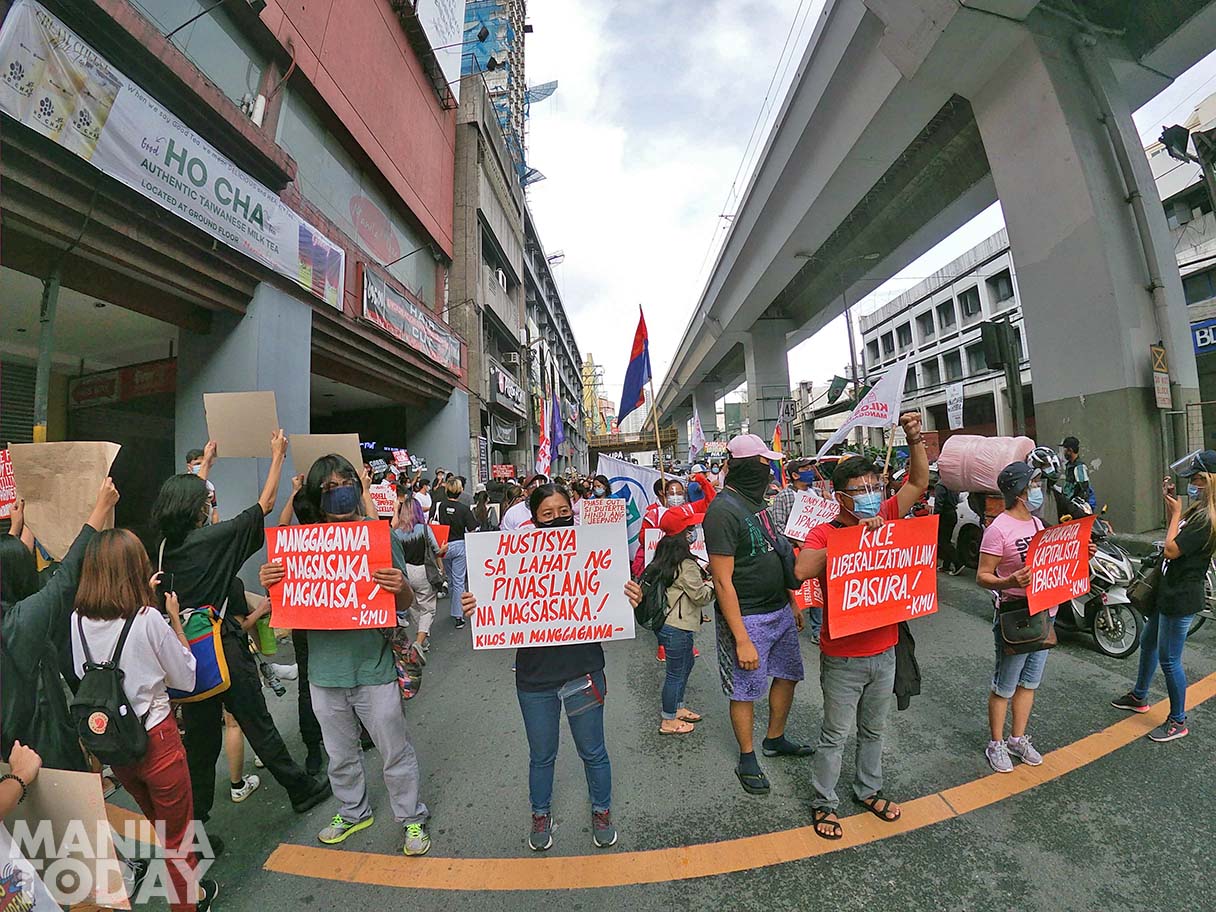 Protest in Mendiola as farmers decry worsening poverty, hunger and ...